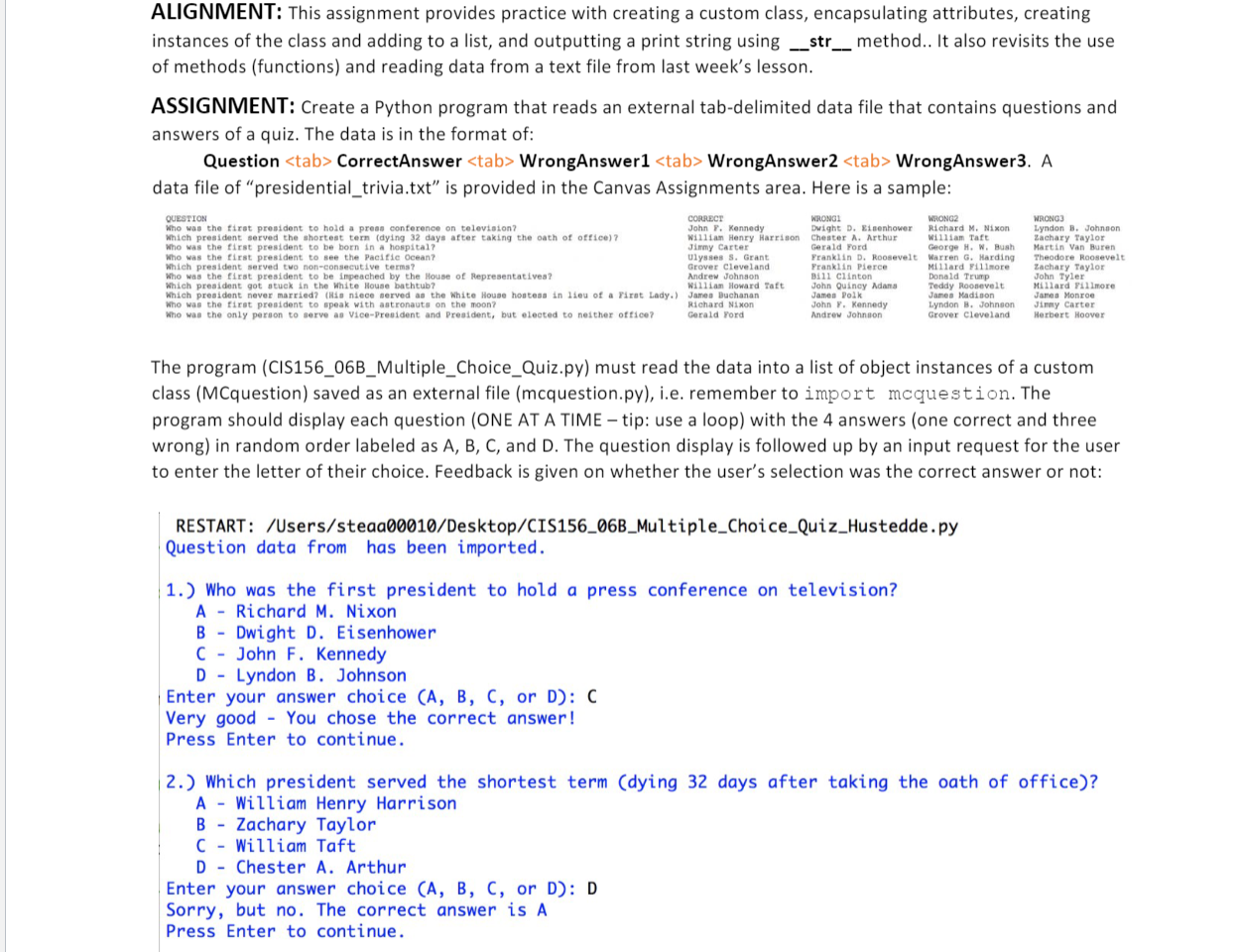 Solved ALIGNMENT: This assignment provides practice with | Chegg.com
