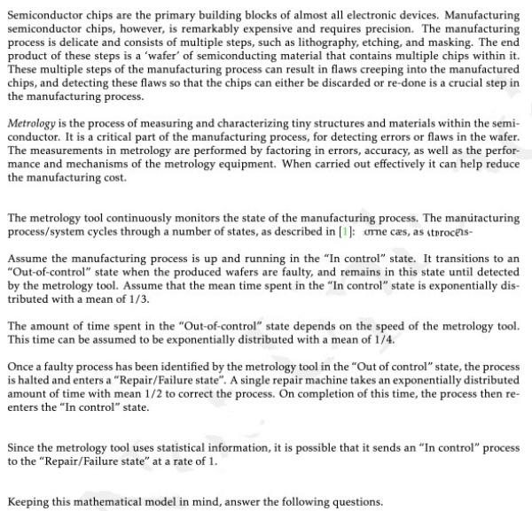 Semiconductor chips are the primary building blocks | Chegg.com