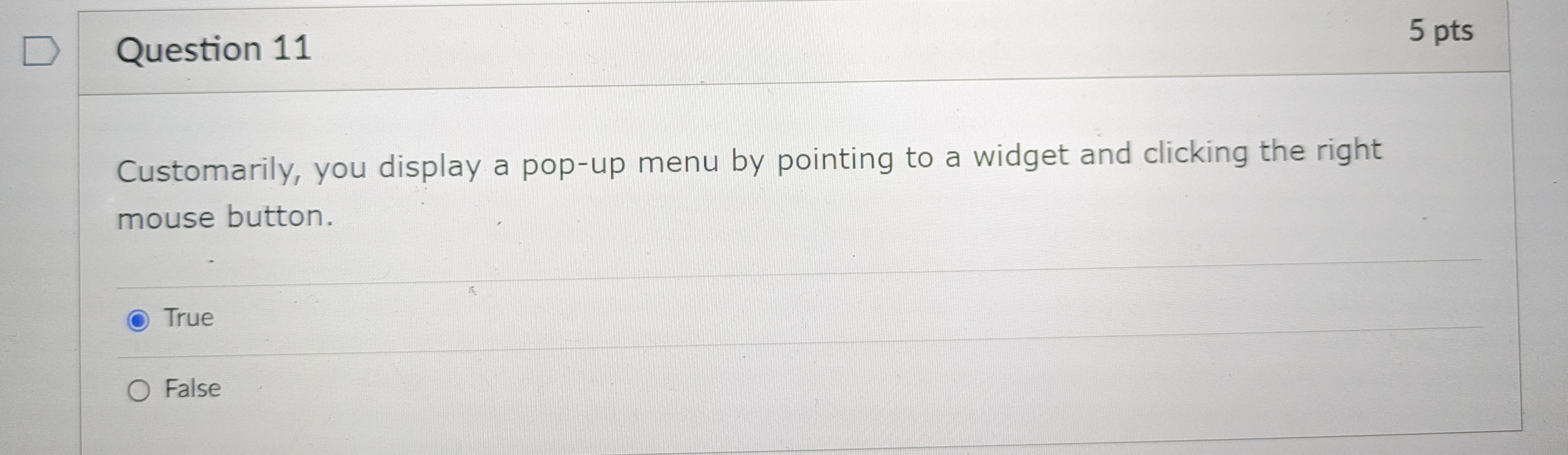 Solved Customarily, you display a pop-up menu by pointing to | Chegg.com