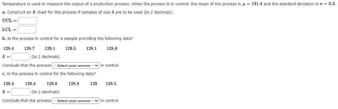 Solved Temperature is used to measure the output of a | Chegg.com