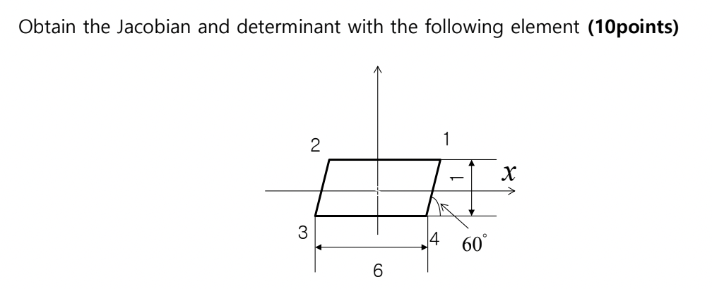 Solved Obtain the Jacobian and determinant with the | Chegg.com