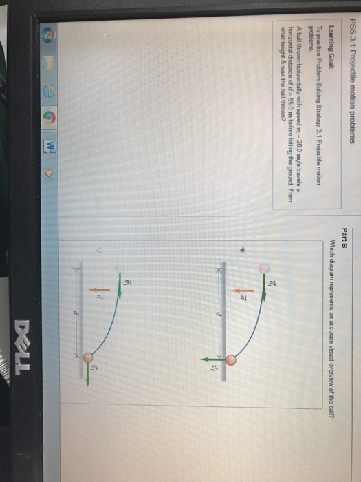 Solved PSS 3.1 Projectile motion problems Learning Goal: To | Chegg.com