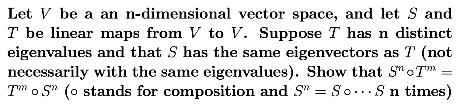 Solved Let V be a an n-dimensional vector space, and let S | Chegg.com