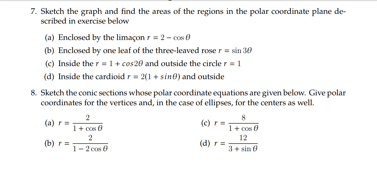 Solved 7. Sketch the graph and find the areas of the regions | Chegg.com