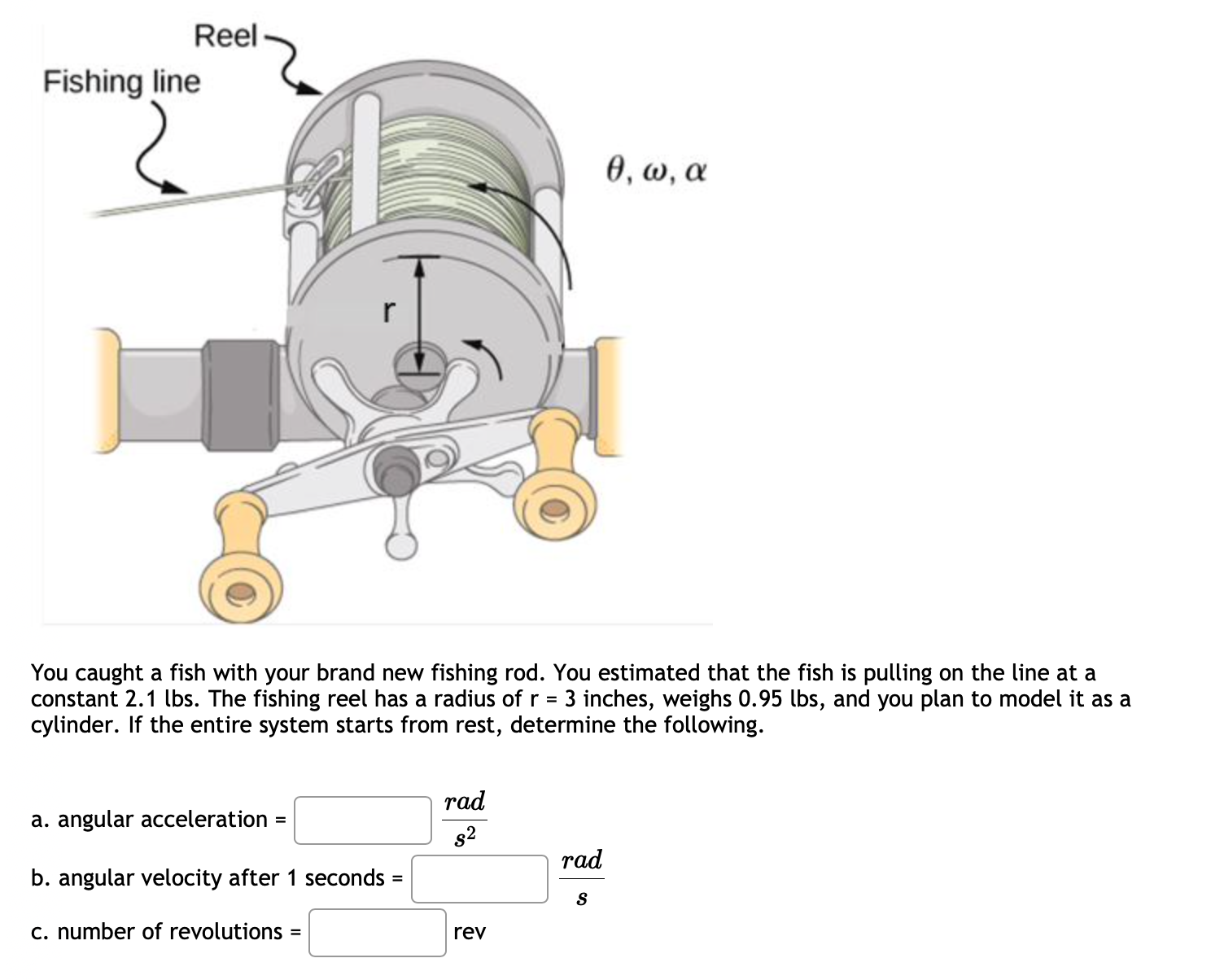 Solved You caught a fish with your brand new fishing rod. | Chegg.com