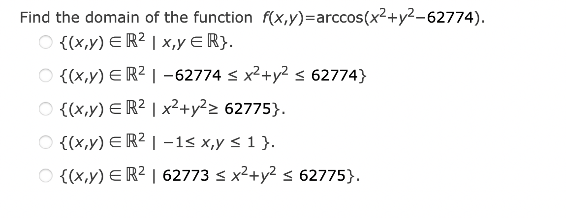 Solved Find the domain of the function | Chegg.com