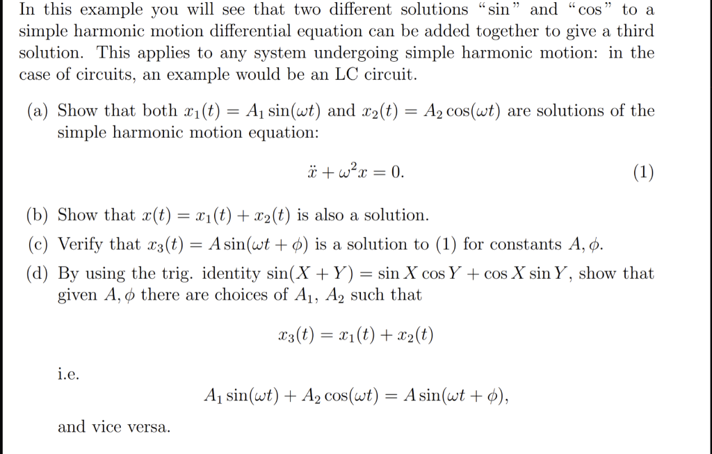 Solved to a In this example you will see that two different | Chegg.com