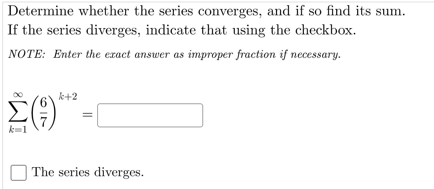 Solved Determine whether the series converges, and if so | Chegg.com