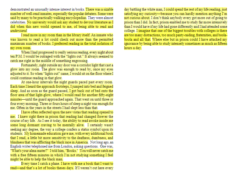 "Prison Studies" by Malcolm X Born Malcolm Little in | Chegg.com