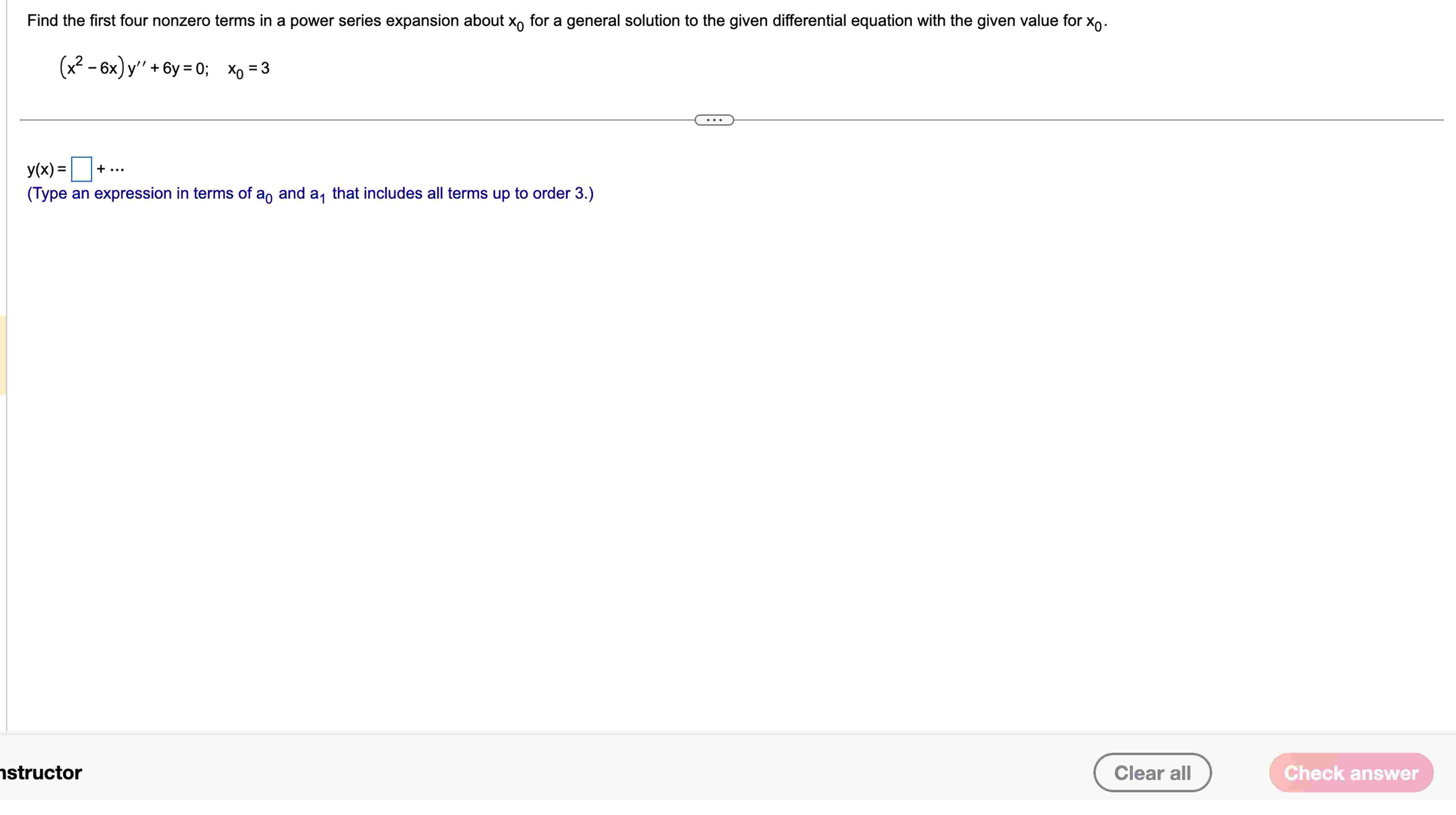 Solved by an EXPERT Find the first four nonzero terms in ﻿a power series | Chegg.com