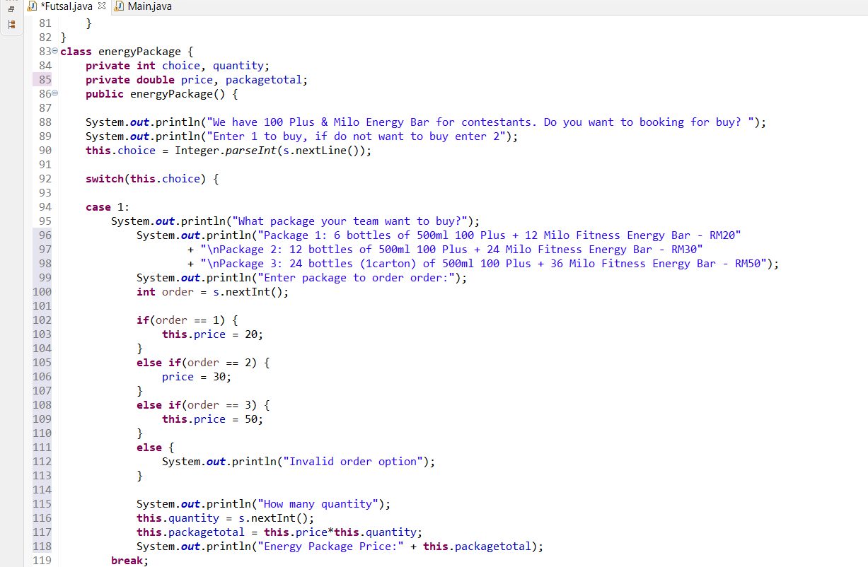 Solved I want to calculate total price for registerprice | Chegg.com