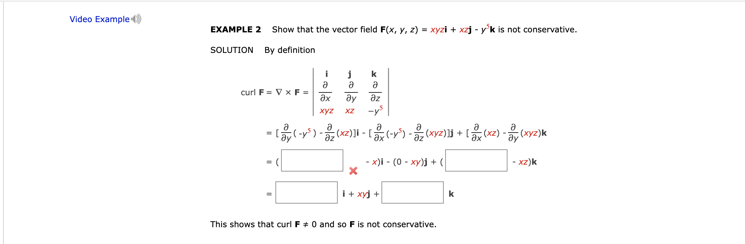 Solved EXAMPLE 2 Show that the vector field \\( | Chegg.com
