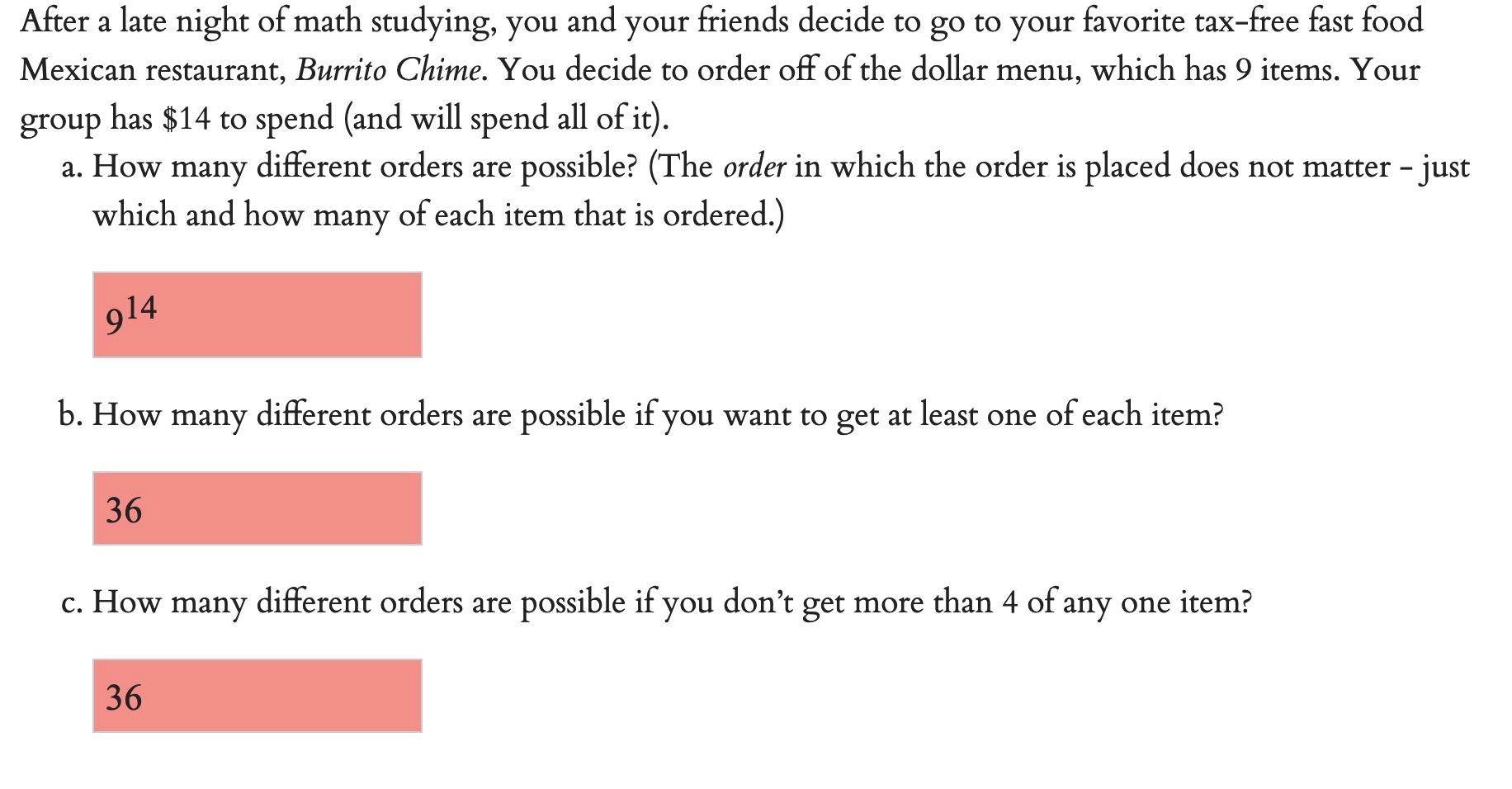 Solved After a late night of math studying, you and your | Chegg.com