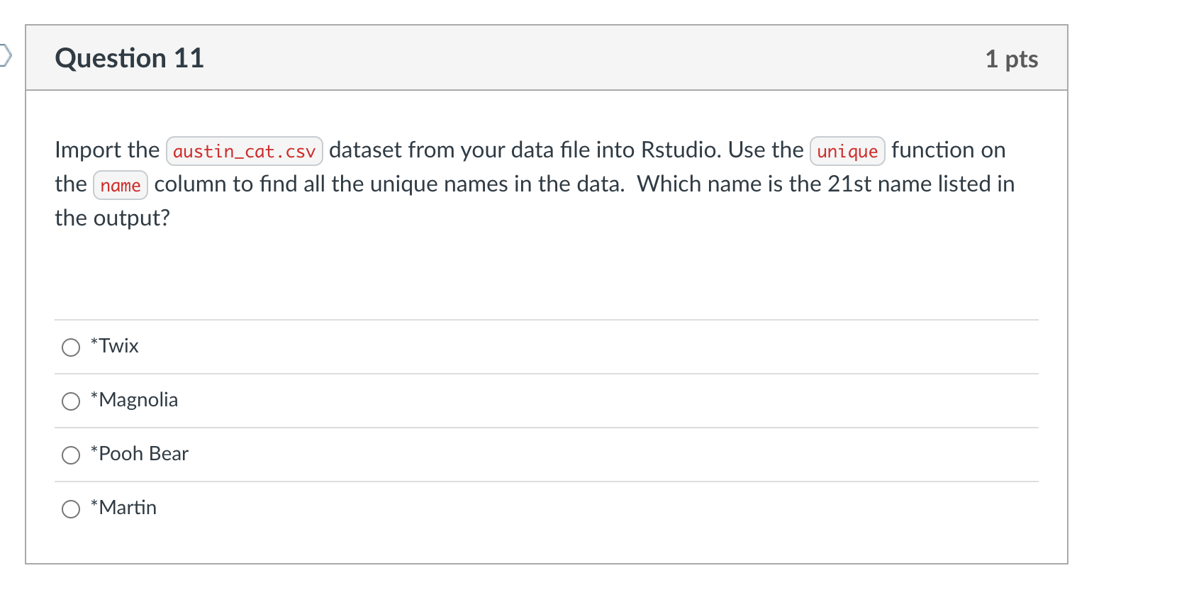 Import the dataset from your data file into Rstudio. | Chegg.com