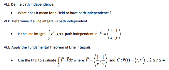 Solved VIJ. Define path independence. • What does it mean | Chegg.com