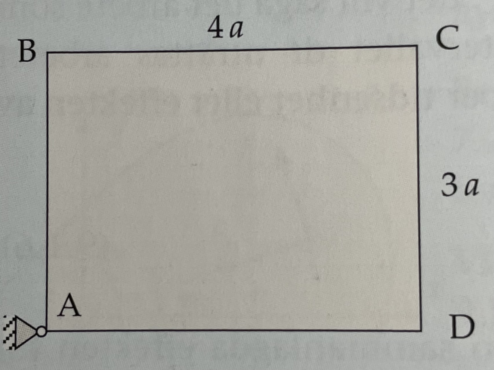 Solved A homogeneous rectangular disk can rotate | Chegg.com