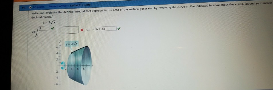 Solved 4 040 Write and evaluate the definite integral that | Chegg.com