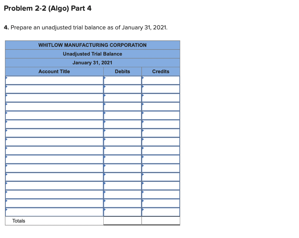 Solved ! Required information Problem 2-2 (Algo) Accounting | Chegg.com