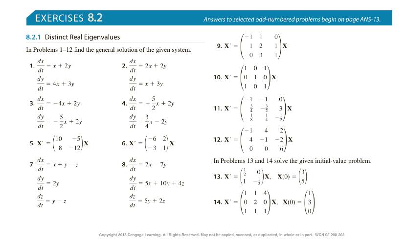 Solved EXERCISES 8.2 Answers to selected odd-numbered | Chegg.com