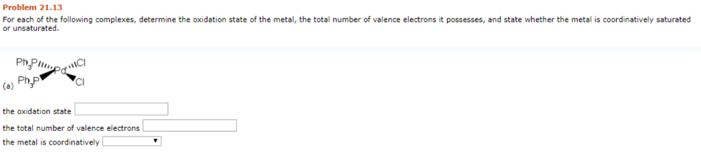 Solved For each of the following complexes, determine the | Chegg.com