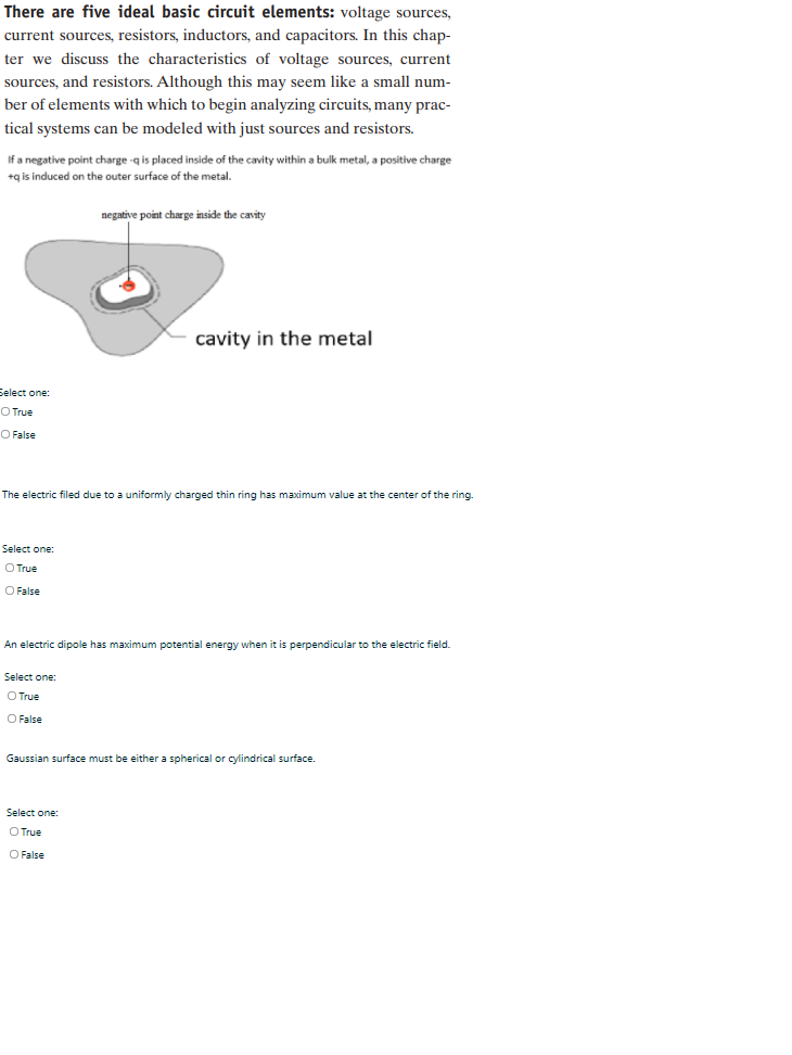Solved There are five ideal basic circuit elements: voltage | Chegg.com