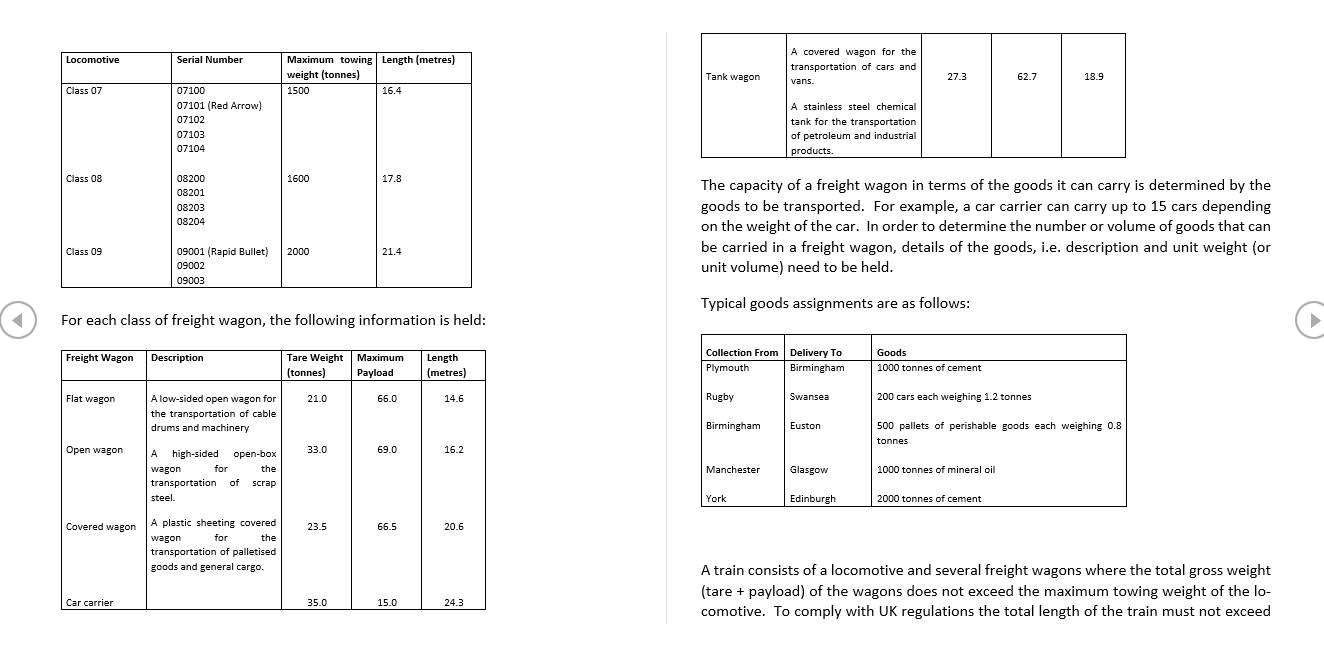 1 Background Buckland Freight Rail (BFR) is a new | Chegg.com
