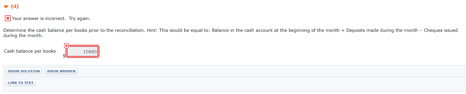 Solved Exercise 7-9 (Part Level Submission) The bookkeeper | Chegg.com