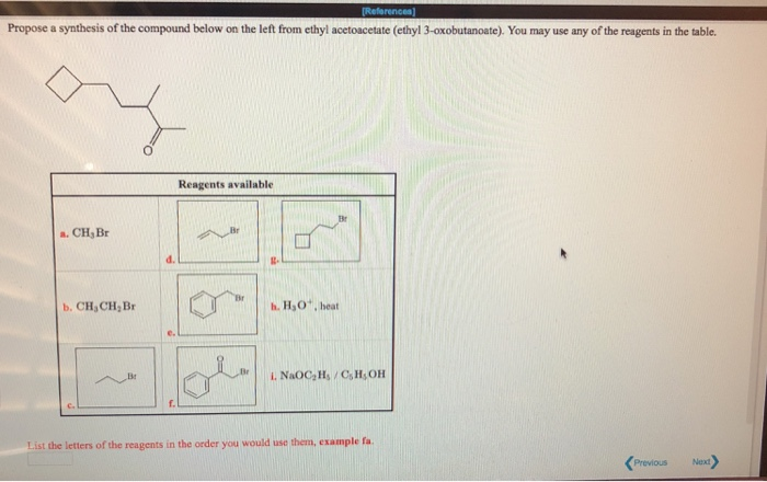 Solved Propose a synthesis of the compound below on the left | Chegg.com