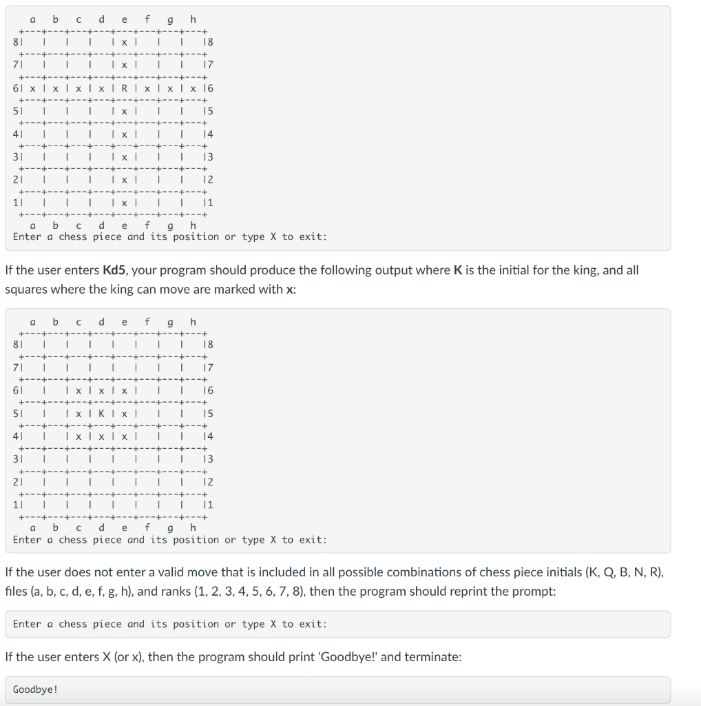 Solved PA 5. Chess Topics 1. Classes 2. Methods 3. Data | Chegg.com