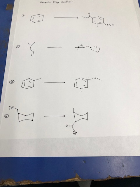 Solved Cemplete Step Synthess Se, H TS | Chegg.com Solved Cemplete Step Synthess Se, H TS | Chegg.com