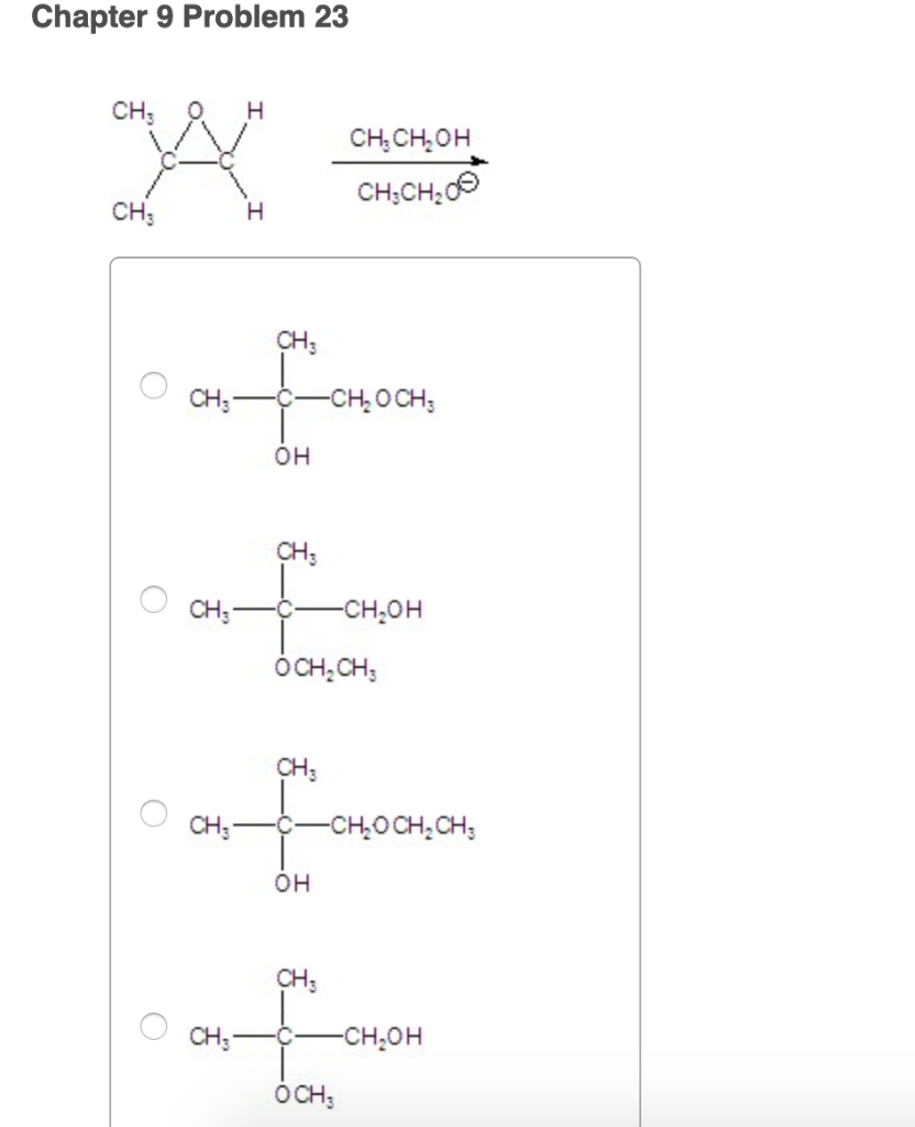 Solved Chapter 9 Problem 23 н о Cн, CH- CH,он сHн-CH, CH3 CH | Chegg.com
