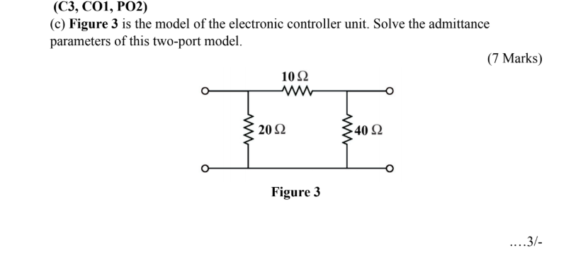 Solved (C3, C01, PO2) (C) Figure 3 is the model of the | Chegg.com