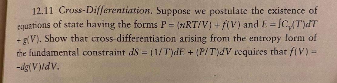 Solved 12.11 Cross-Differentiation. Suppose we postulate the | Chegg.com