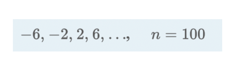 Solved Find The Nth Partial Sum Of The Arithmetic Sequence 5782