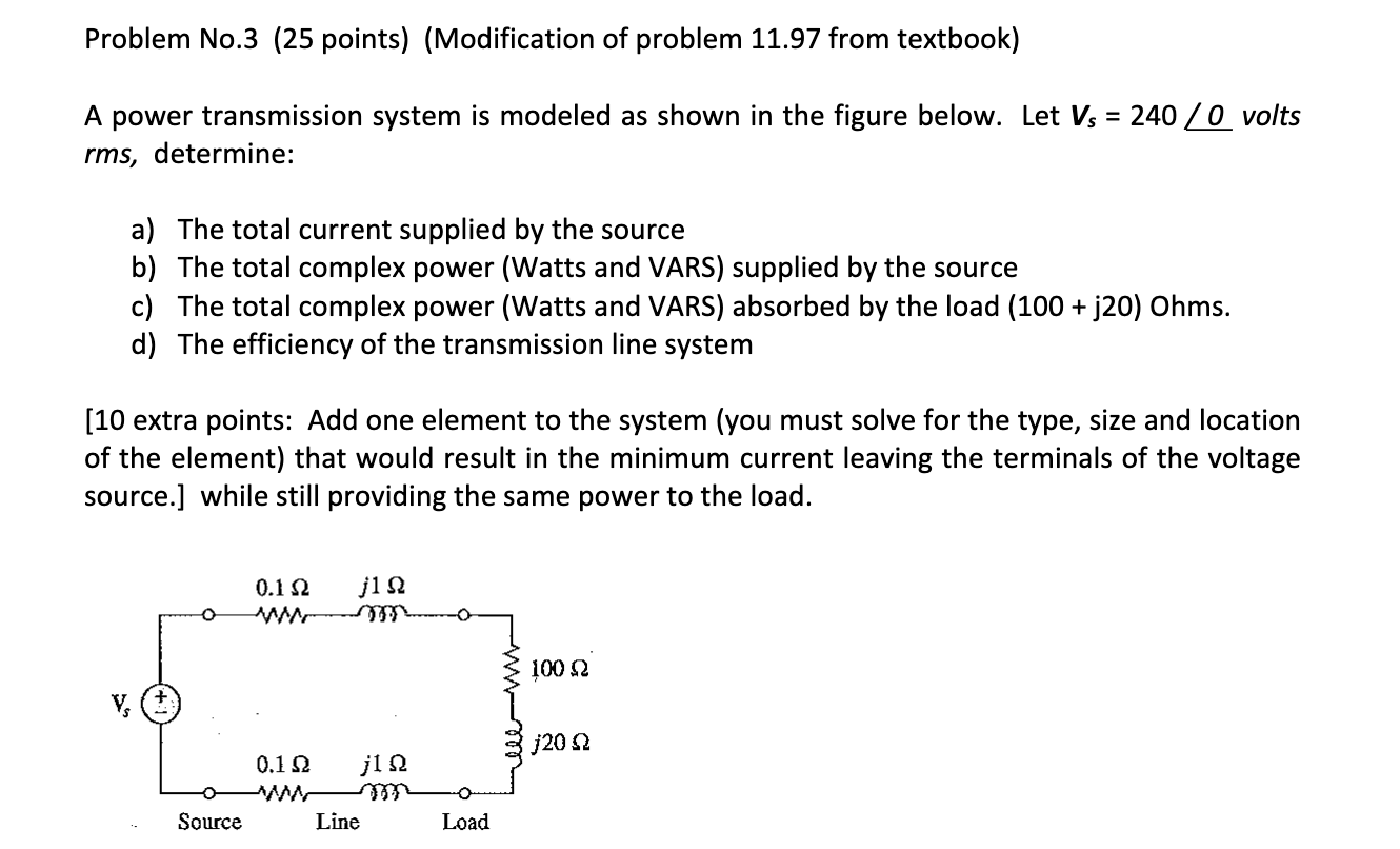 Solved Problem No.3 (25 points) (Modification of problem | Chegg.com