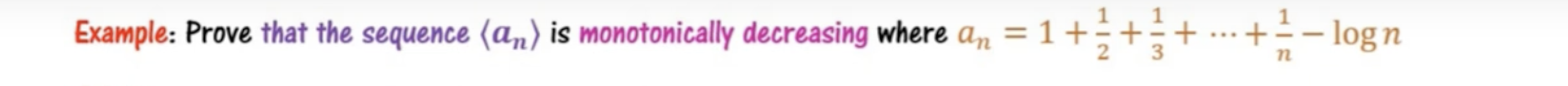 Solved Example: Prove that the sequence (:an:) is | Chegg.com
