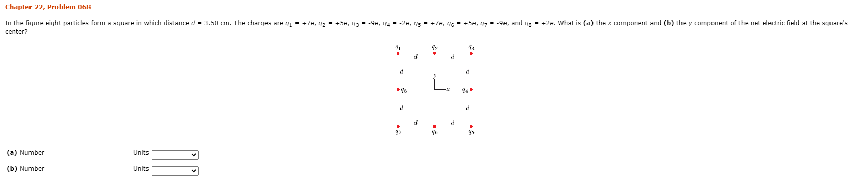 Solved Chapter 22, Problem 068 In the figure eight particles | Chegg.com