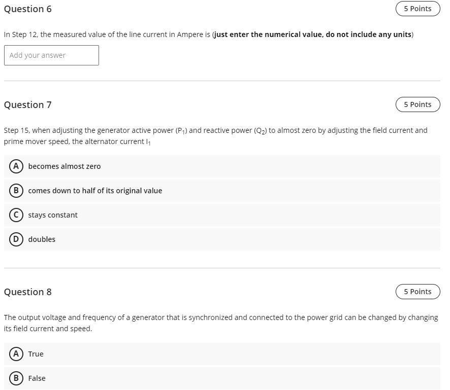 Solved Theory: An alternator (which is a Synchronous | Chegg.com