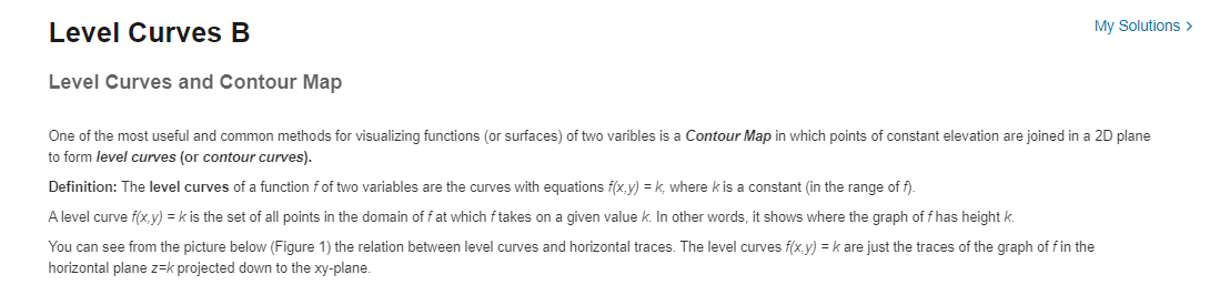 Solved Level Curves and Contour Map One of the most useful | Chegg.com