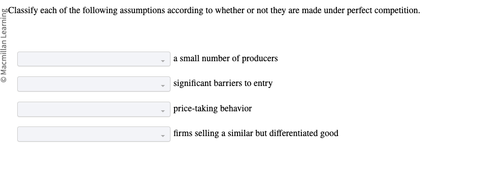 Solved ๗Classify each of the following assumptions according | Chegg.com