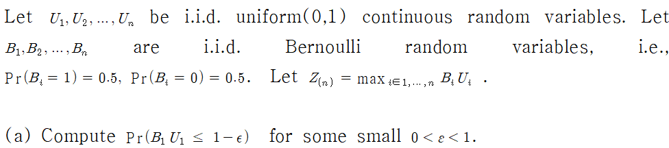 Solved Let U1, U2, ..., Un be i.i.d. uniform(0,1) continuous | Chegg.com