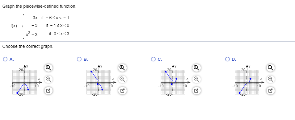 Solved Graph the piecewise-defined function. f(x) = 3x if - | Chegg.com