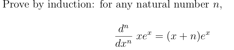 Solved Prove by induction: for any natural number | Chegg.com