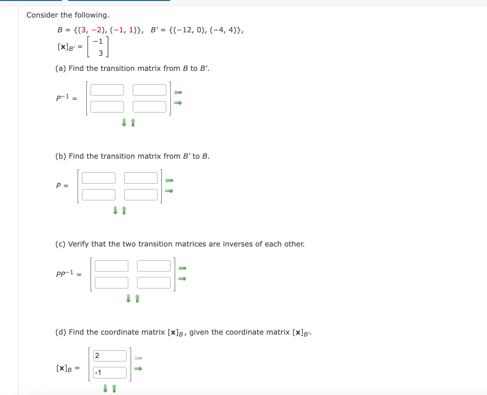 Solved Consider the following. | Chegg.com