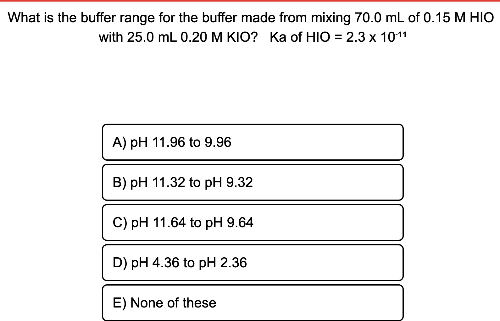 Solved What is the buffer range for the buffer made from | Chegg.com