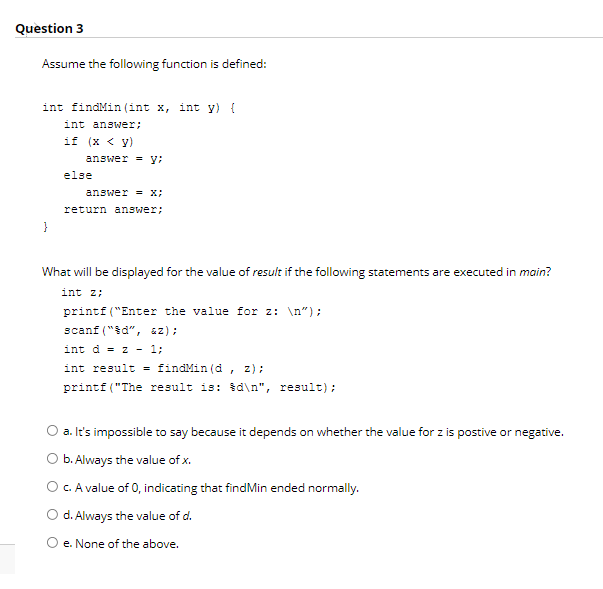 Solved Question 1 True or False: Just by hand-tracing the | Chegg.com