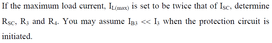 Solved A series voltage regulator circuit with fold-back | Chegg.com
