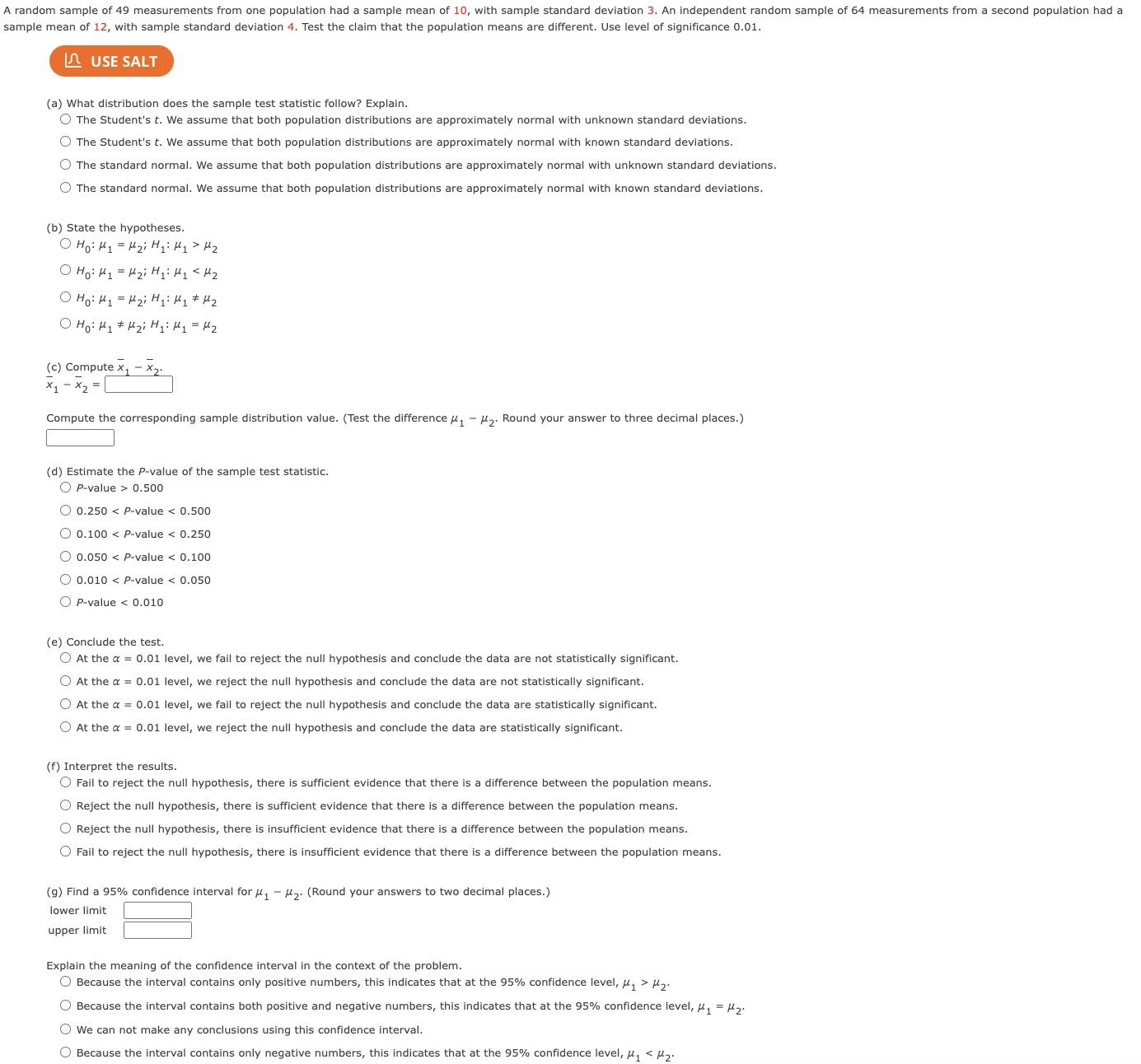 A What Distribution Does The Sample Test Statistic 5143