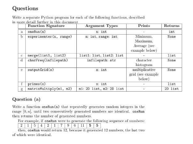 Solved Write A Separate Python Program For Each Of The