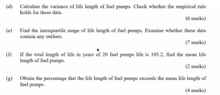 Solved Q1 The following data represent the life length in | Chegg.com